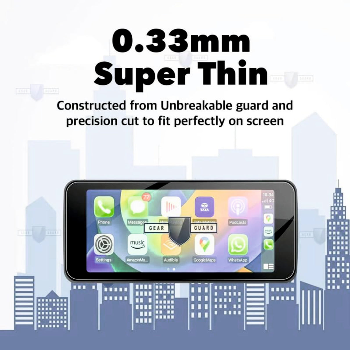 TATA Curvv Infotainment System Touch Screen Guard [2024-2025]