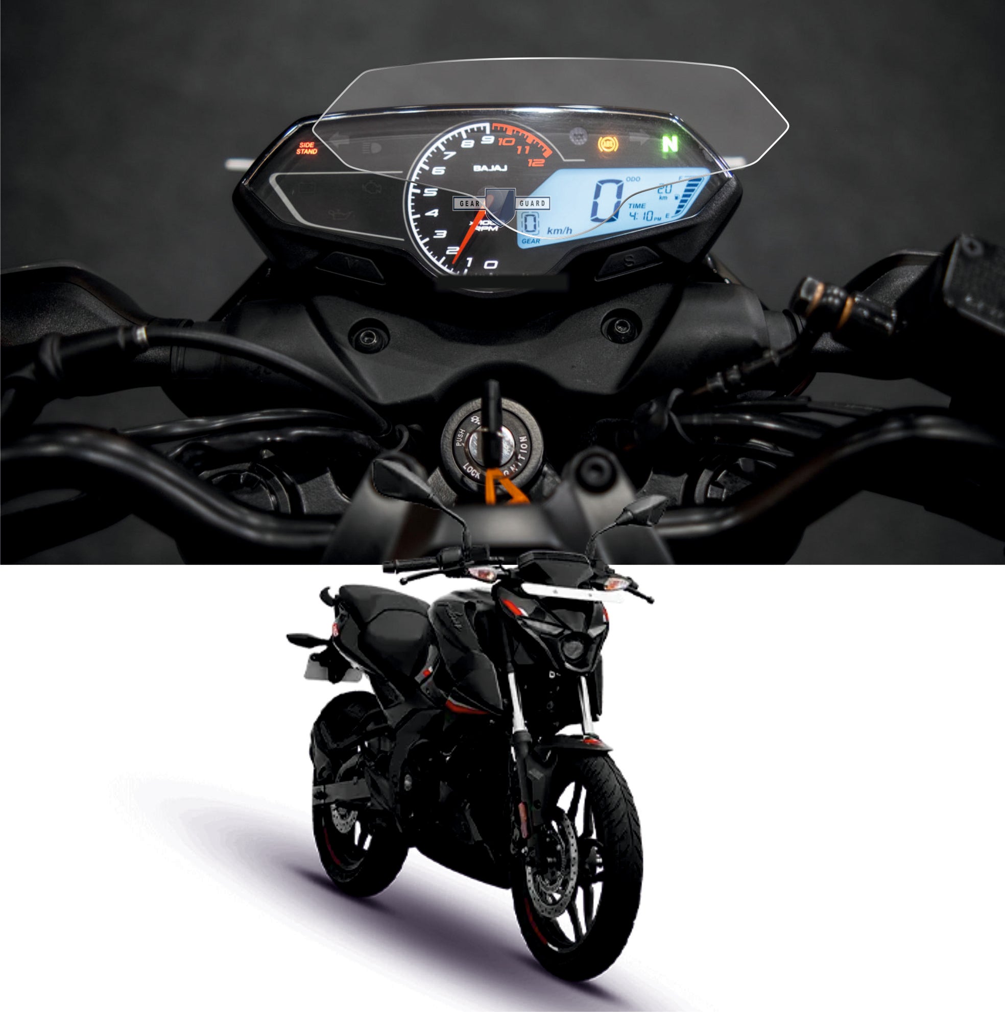 Bajaj Pulsar F250 N250 N160 Accessories speedometer screen guard