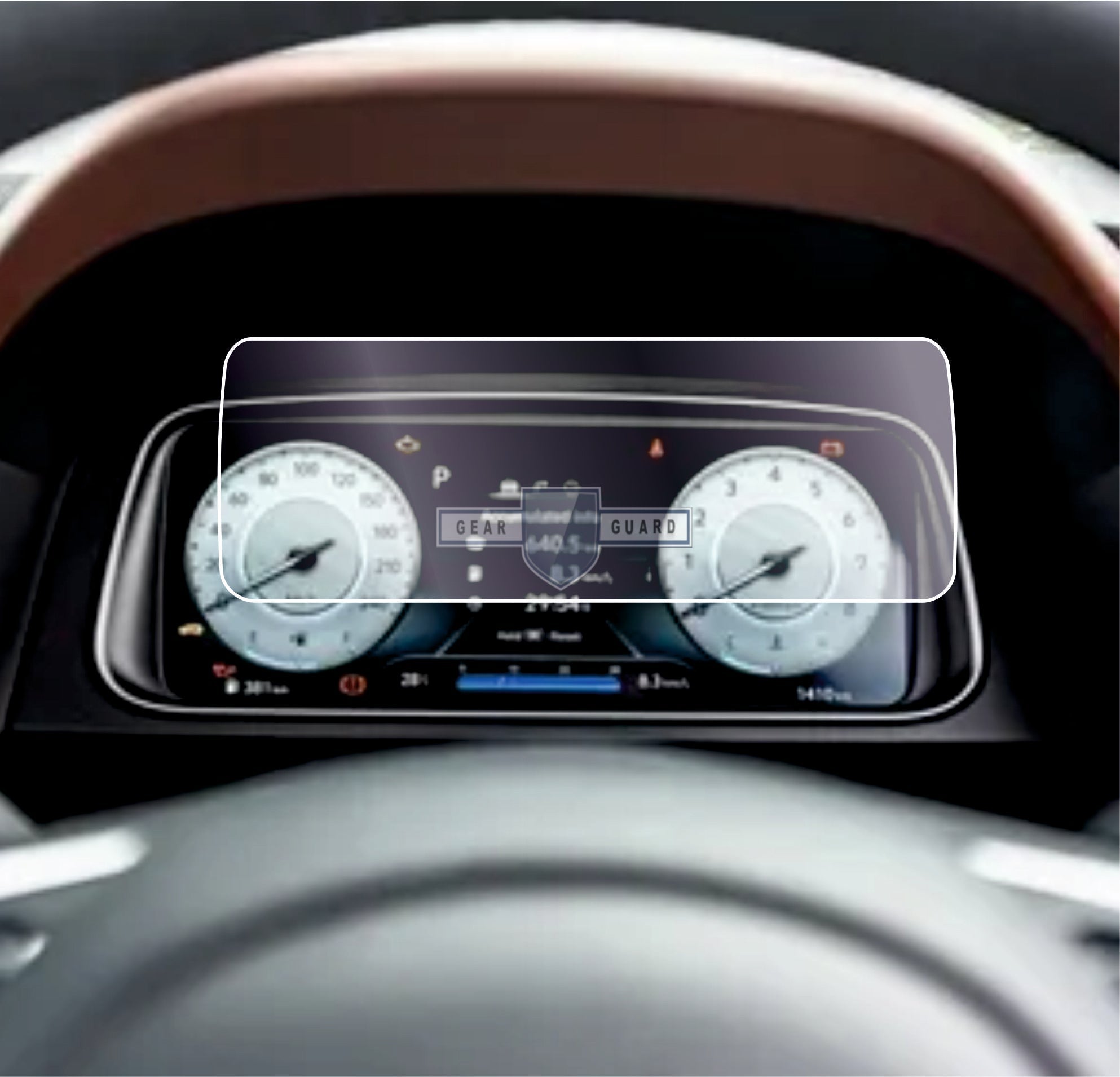 Hyundai Alcazar Speedometer Screen Guard (MID) [2021-2024]
