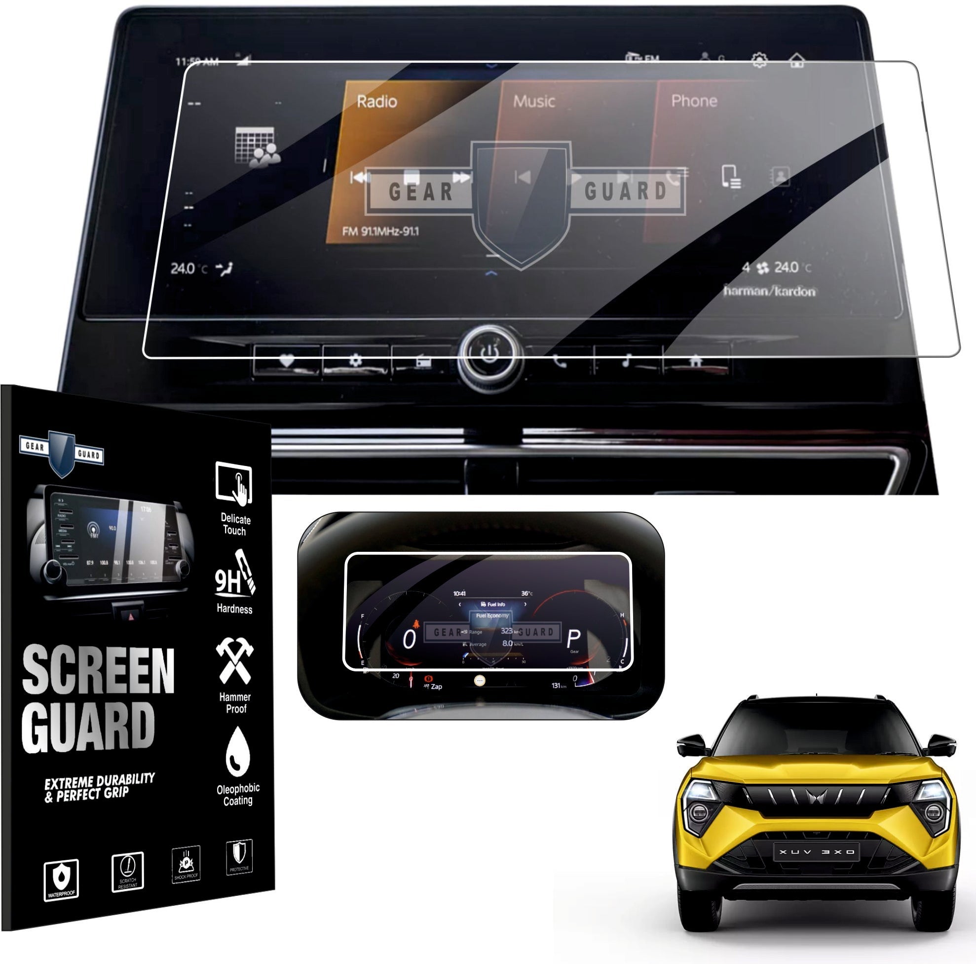 Mahindra XUV 3XO Accessories & Screen Protectors | Interior & Exterior ...