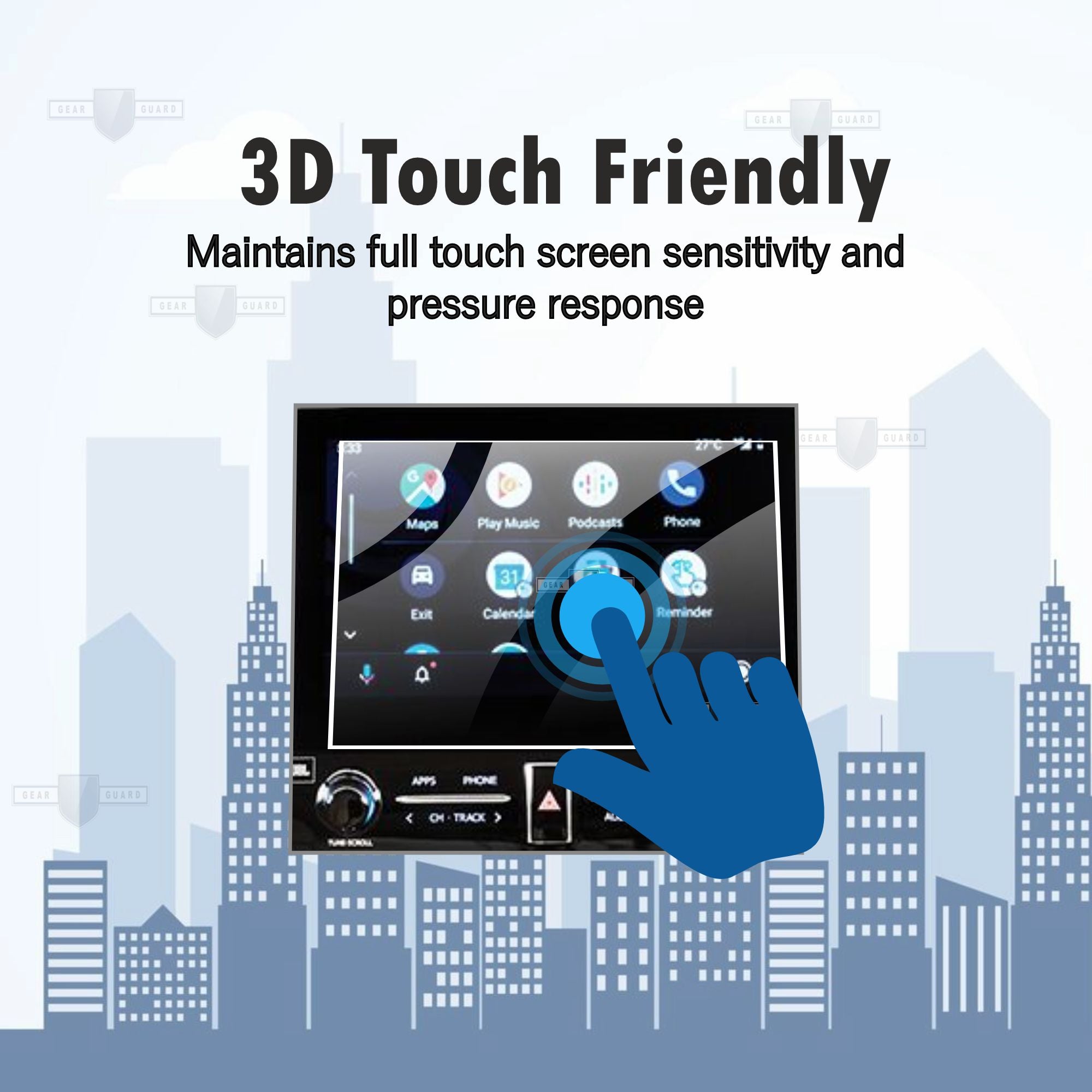 Toyota Vellfire Infotainment System Touch Screen Guard – Gear Guard